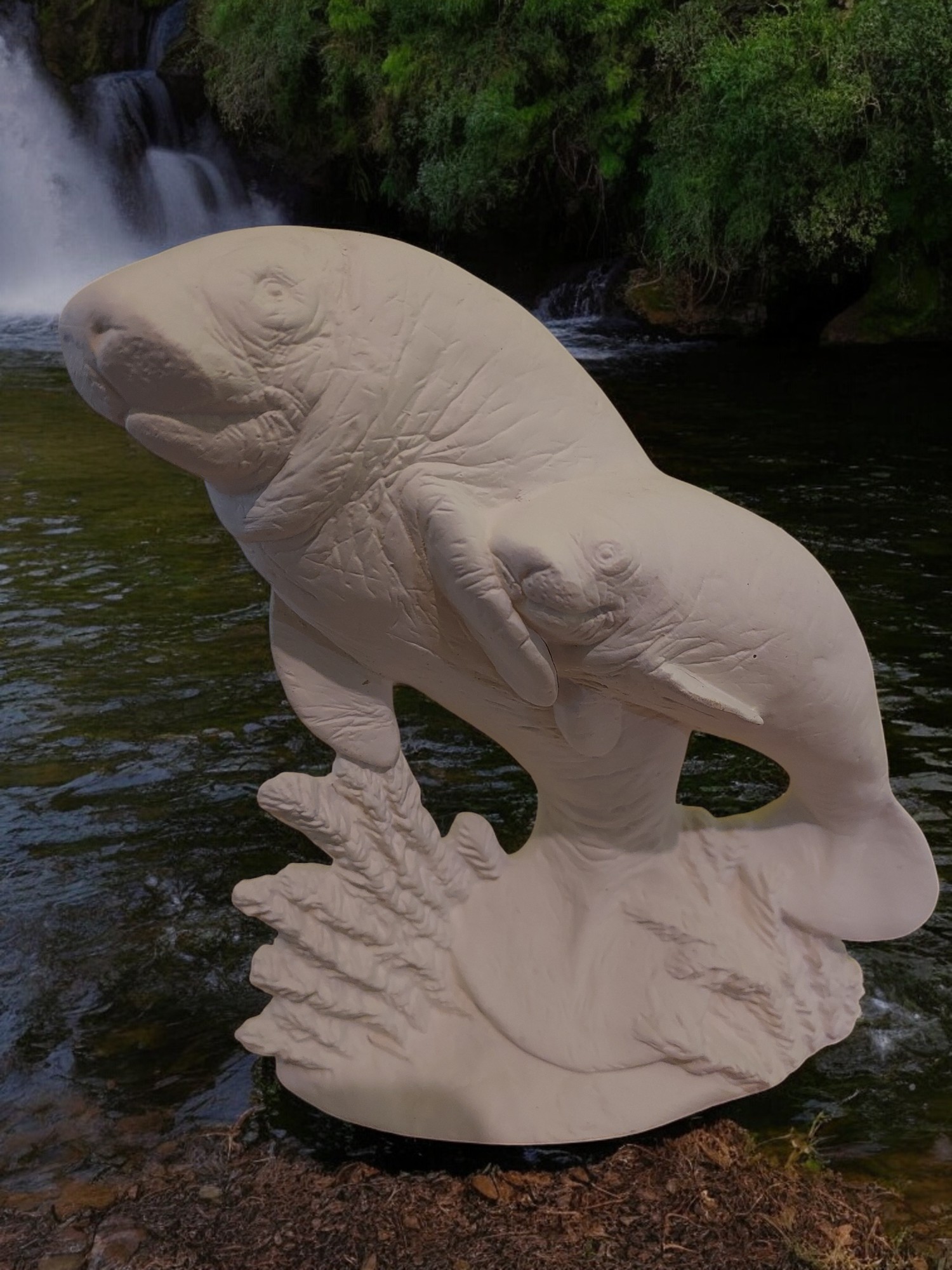 Art & Collectibles :: Collectibles :: Manatee with Calf / Ceramic ...