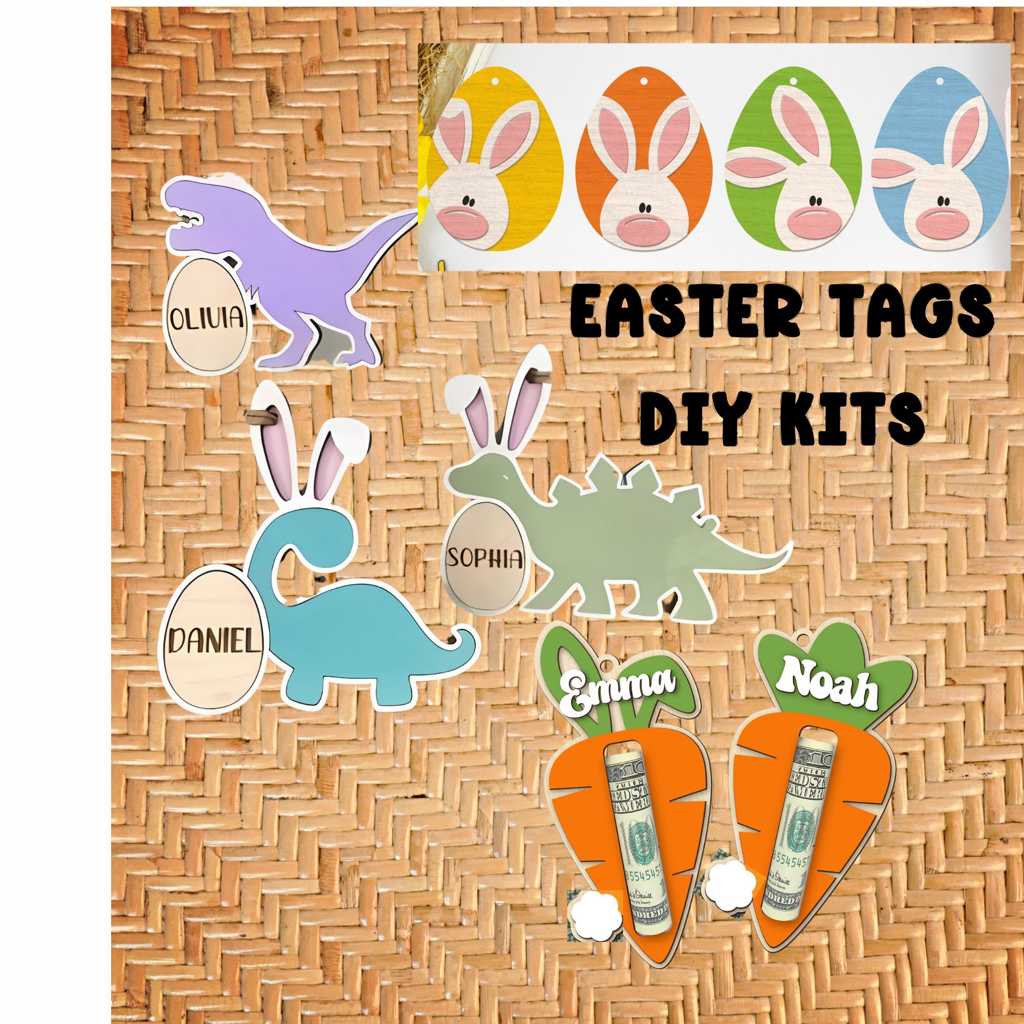 Easter Egg tag diy kits