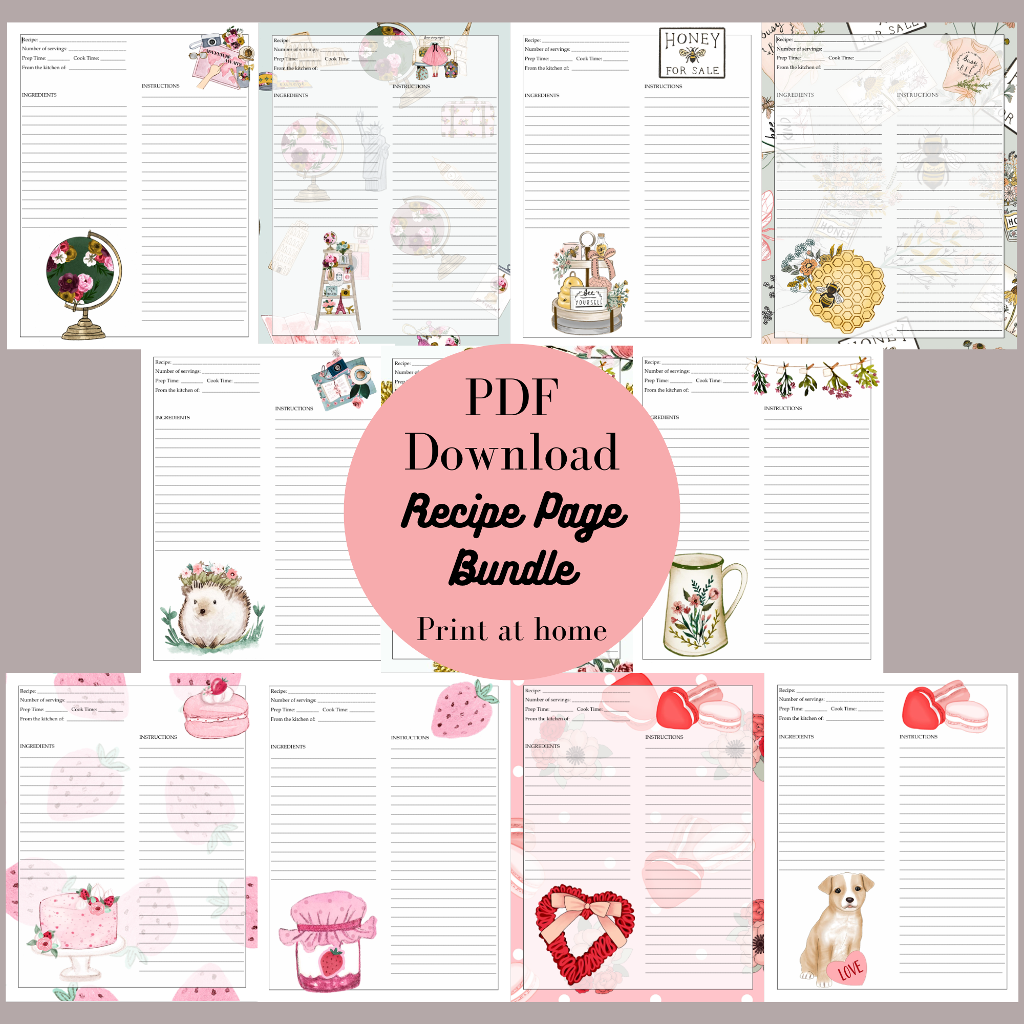 Wedding & Celebrations :: Invitations & Paper :: Recipe Cards ...