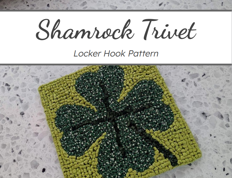 Home & Living :: Home Decor :: Locker Hook Pattern | Shamrock Trivet ...
