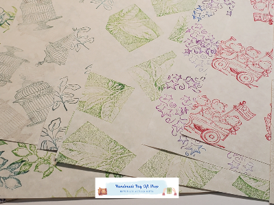 Mixed Handstamped Paper Bundle