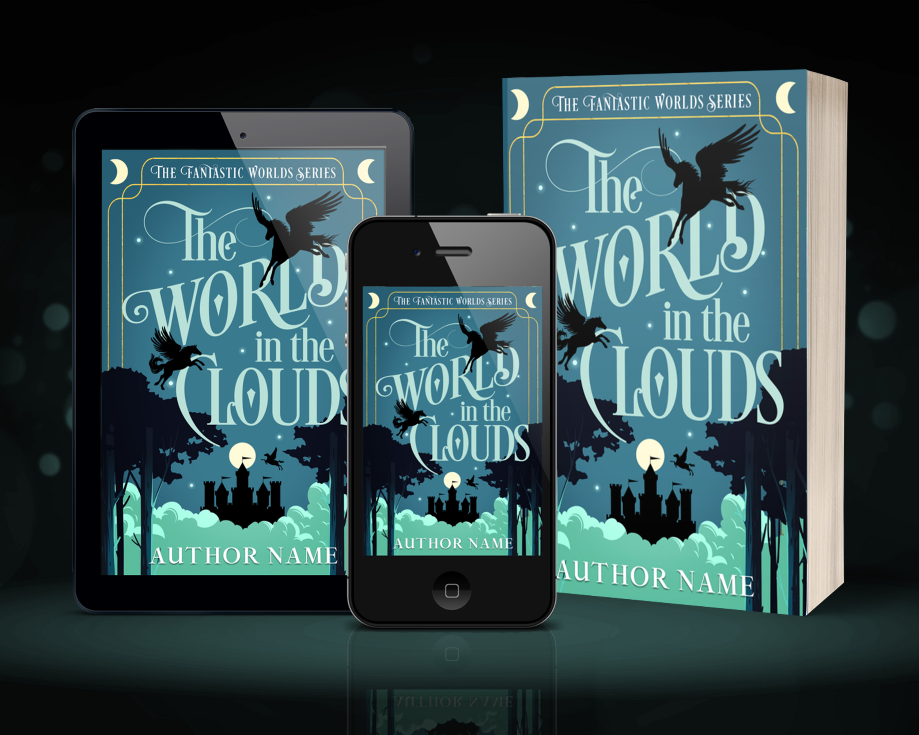 Fantasy Vector Art Premade Book Cover