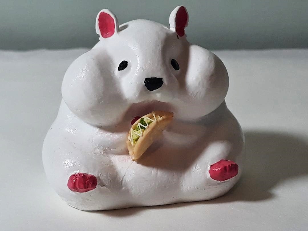 Home & Living :: Home Decor :: Cute Handmade Chubby TACO Hamster Figure ...