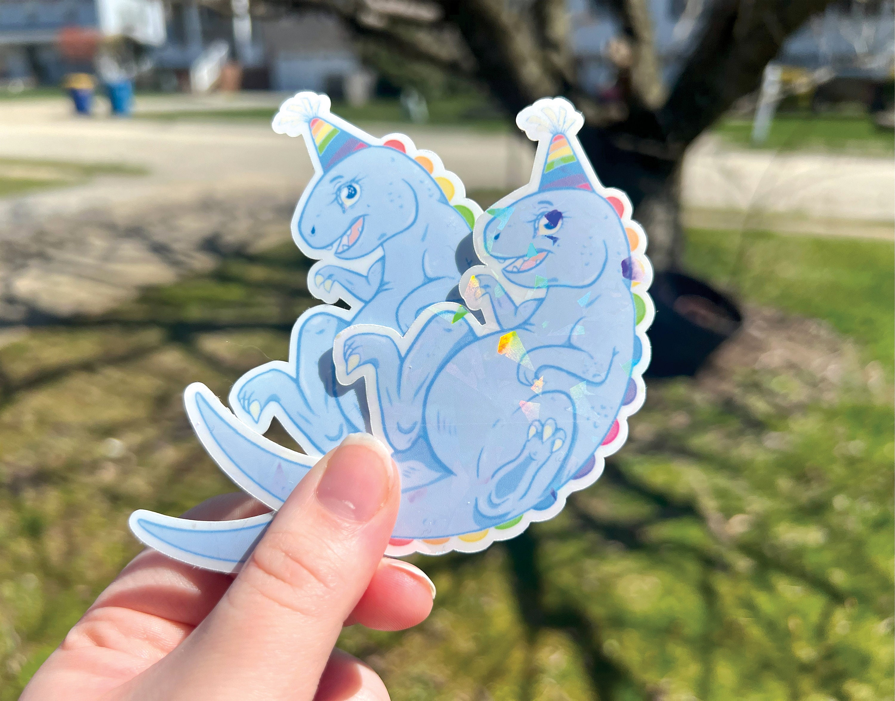 Home & Living :: Decals & Stickers :: Stickers :: Party Dino | 3.7-in ...