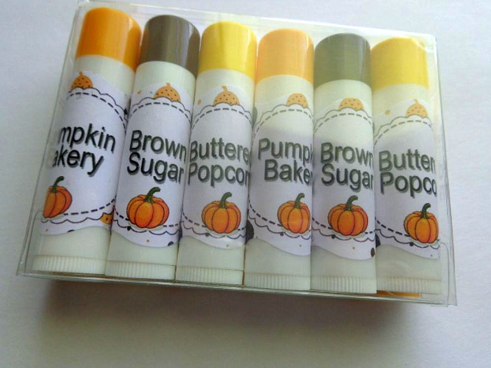 Bath & Beauty :: Cosmetics :: Lips :: Lip Balms :: Fall Lip Balm Set of ...