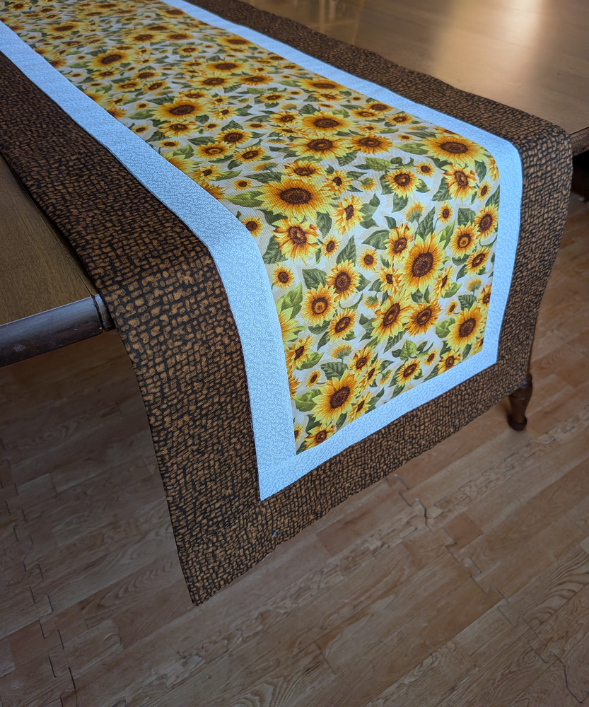Sunflower Table Runner Brown