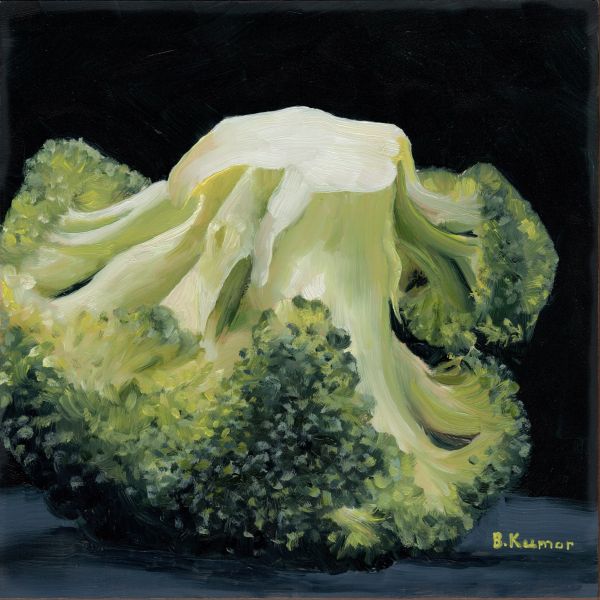 Art & Collectibles :: Painting :: Broccoli Original Oil Painting