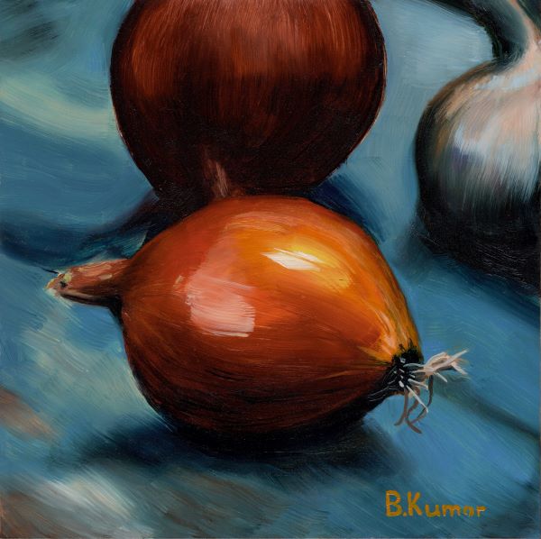 Art & Collectibles :: Painting :: Yellow Onions Original Oil Painting